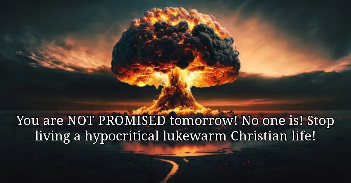 LAST OF THE LAST WARNINGS! Repent Lukewarm! CLEAN YOUR GARMENTS! FILL ...